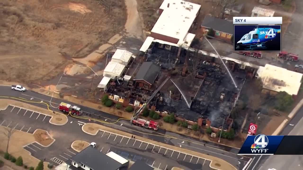 Fire destroys former Boiling Springs Middle School in Spartanburg ...