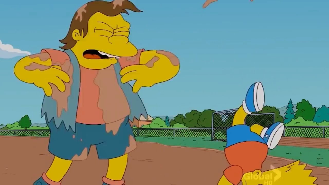 [Simpsons] - Bart Beats Up Nelson - YouTube