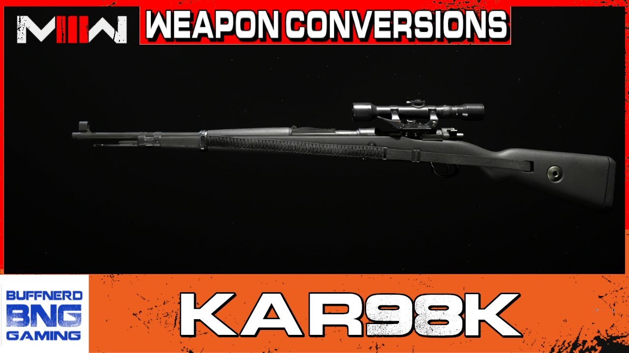 Kar98K Sniper - Weapon Conversion - Call Of Duty Modern Warfare III ...