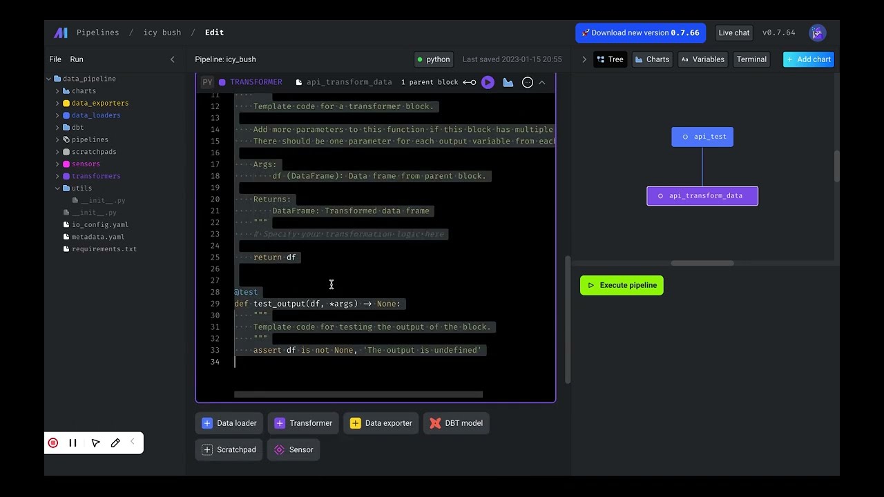 Mage - Developer UI Experience - Batch Pipeline - YouTube