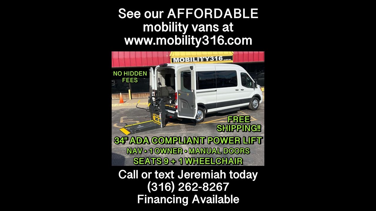 Wheelchair/mobility van 2021 Ford Transit 350 XLT (9686), 10k Miles ...