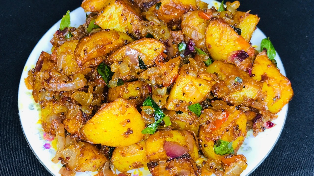 potato masala fry | aloo masala fry | easy aloo fry recipe | easy aloo ...