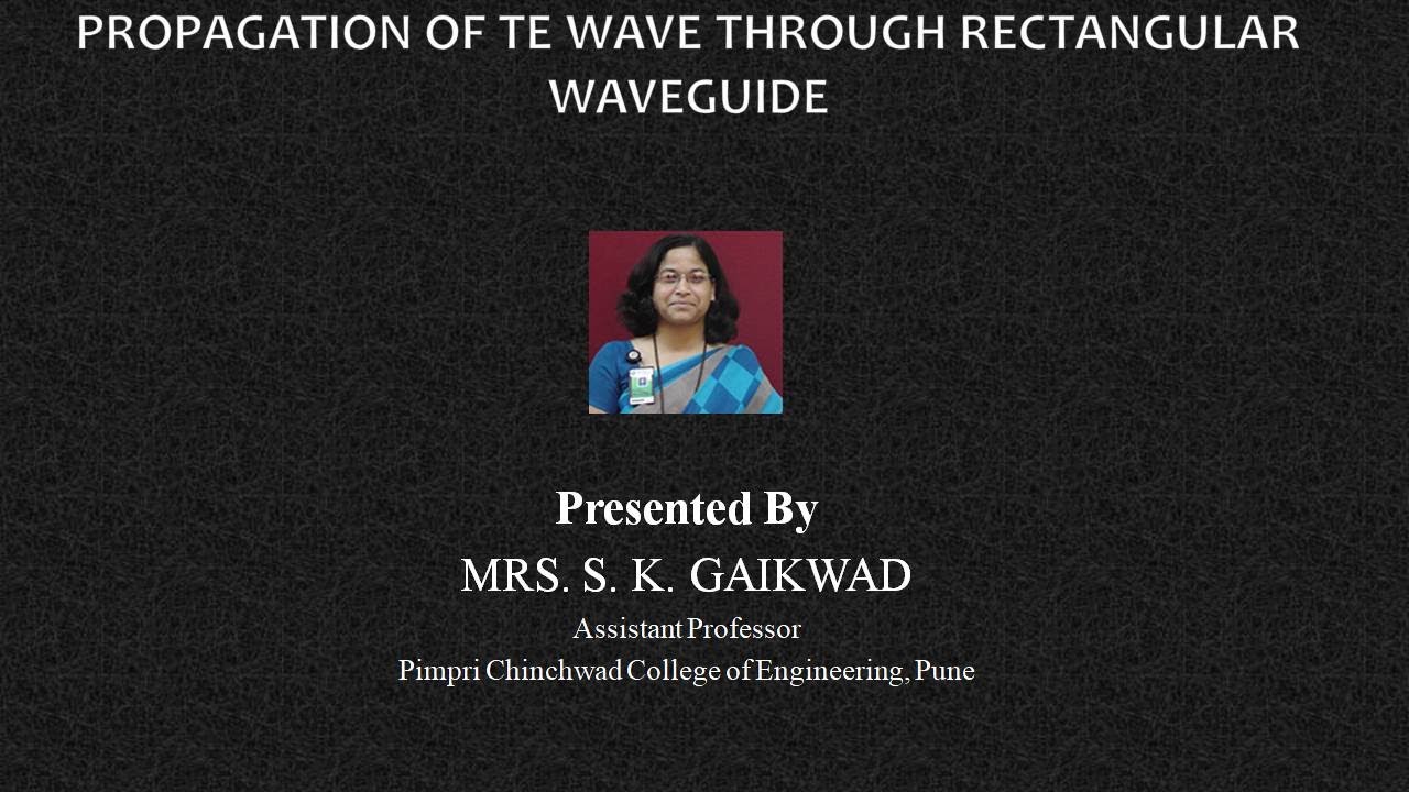 Propagation of TE Wave through Rectangular Waveguide - YouTube