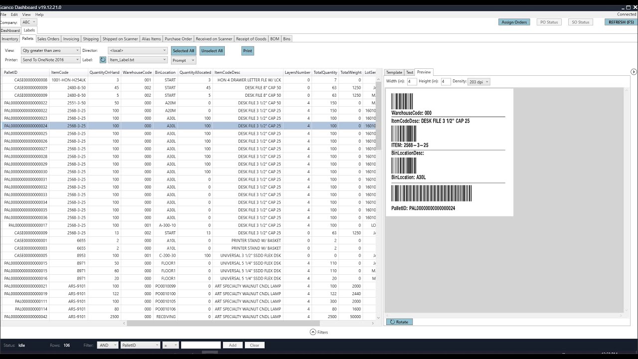 Scanco DashPrint label printing and design programming. - YouTube