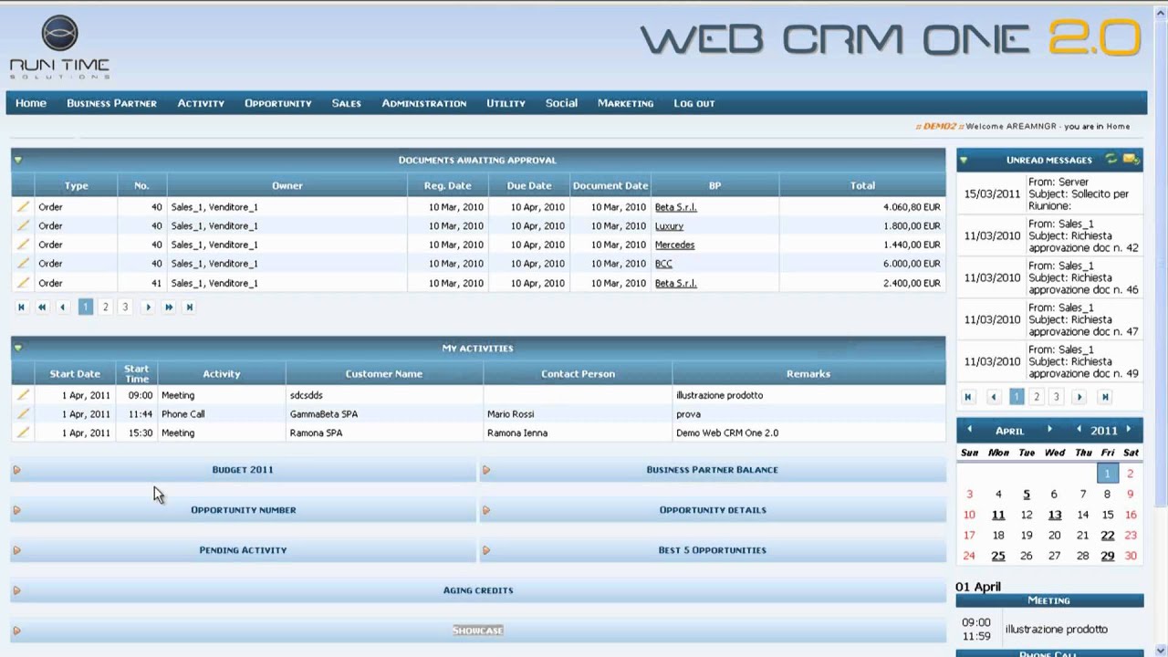 Web CRM One 2.0 - YouTube