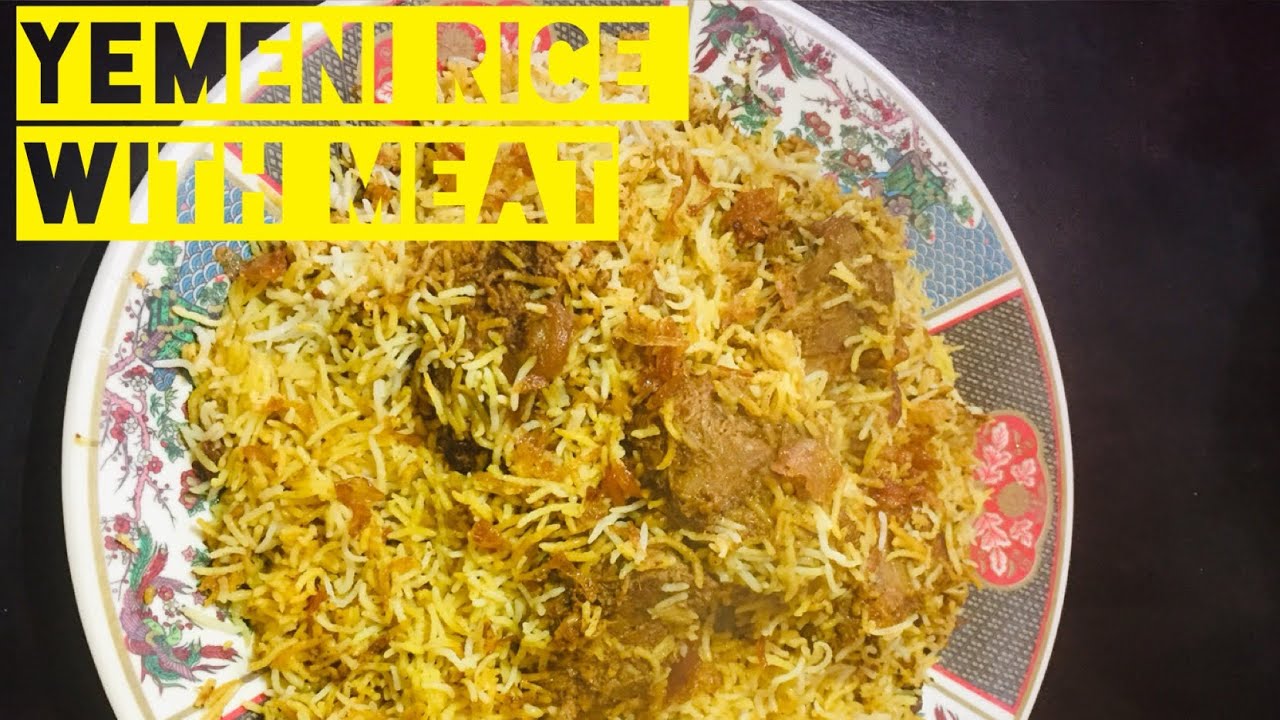Yemeni rice with meat/Arabic rice - YouTube