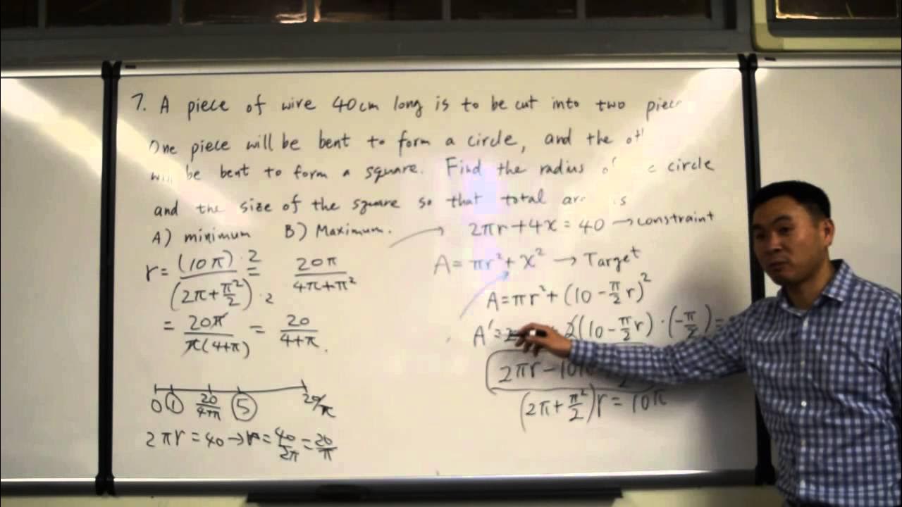 Optimization: Wire cut into two pieces - YouTube