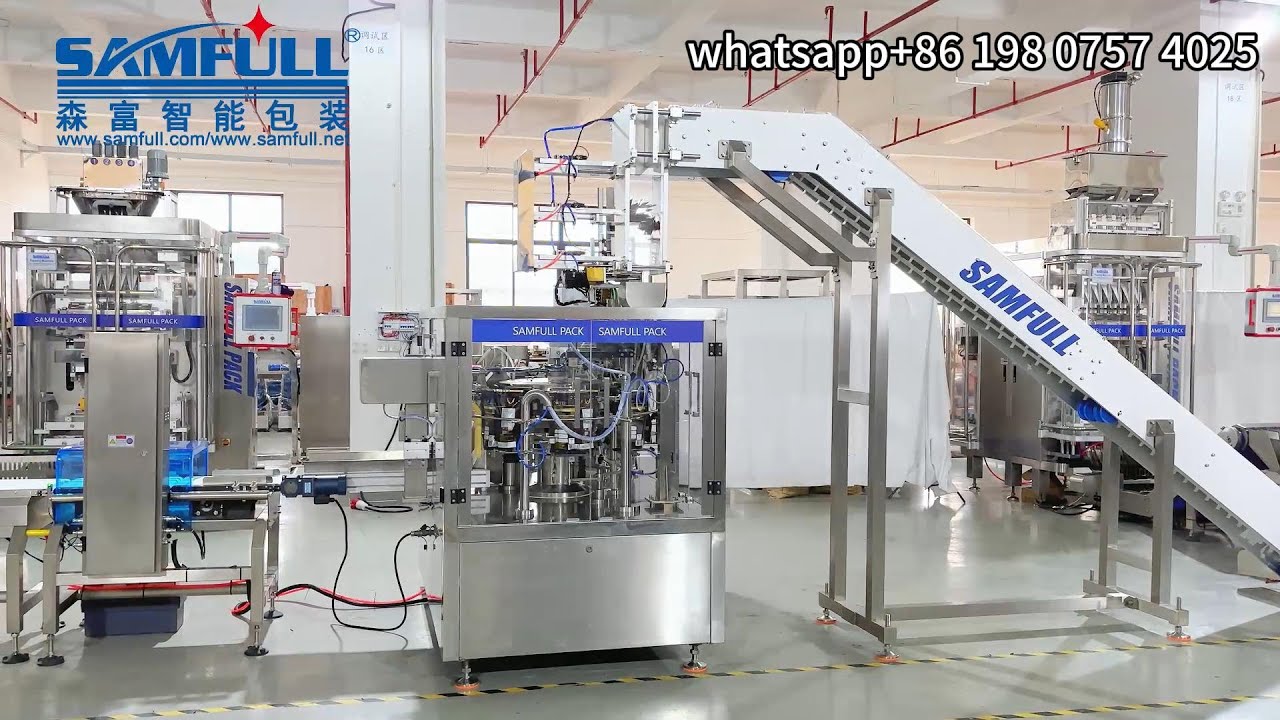 Samfull 3in1 coffee stick bag-in-bag counting packaging machine and ...