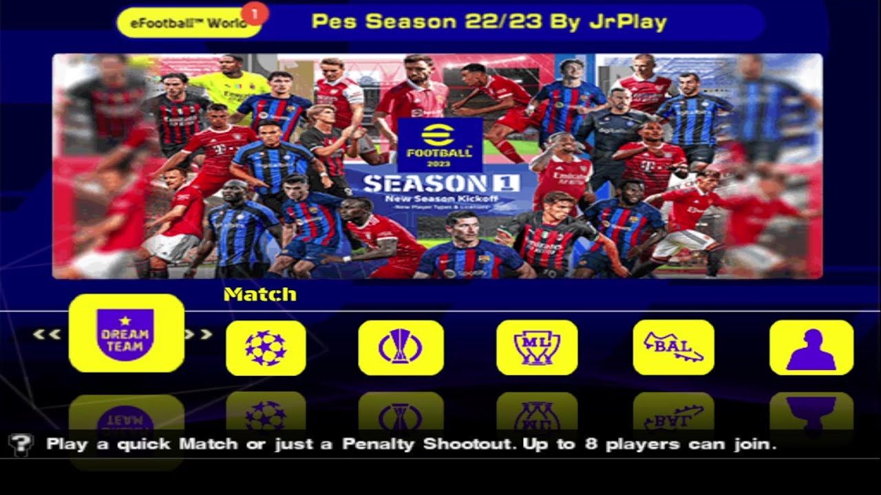 PES 2023 (PS2) EFOOTBALL ATUALIZADO NOVEMBRO EDITOR PES JR PLAY - YouTube