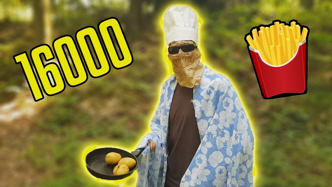 HOW TO MAKE FRENCH FRIES IN THE FOREST! - 16000 Subscriber Special ...
