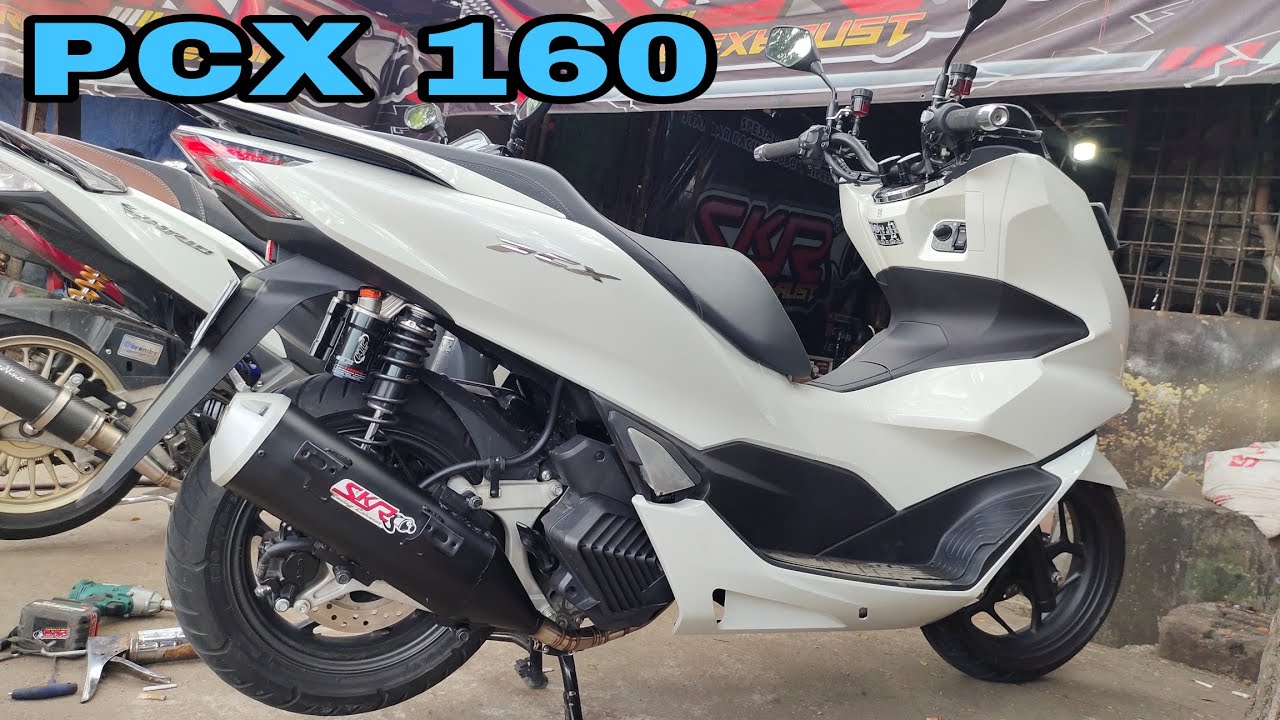 KNALPOT MOTOR METIK HONDA PCX NEW 160 STANDAR RACING - YouTube