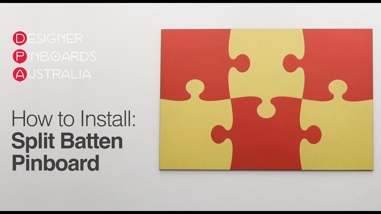 How To Install Your Pinboard: Split Batten Mounting - YouTube