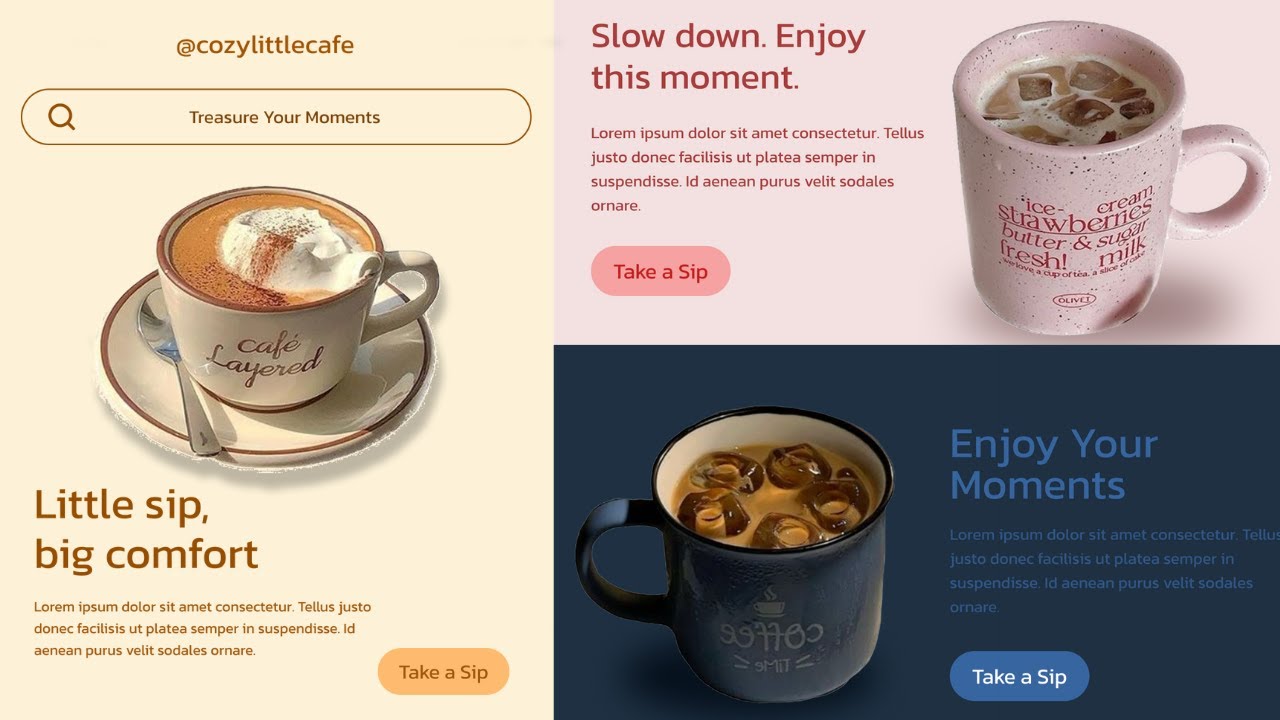 Figma Café Website Design Tutorial | Step-by-Step UI/UX for Beginners ...