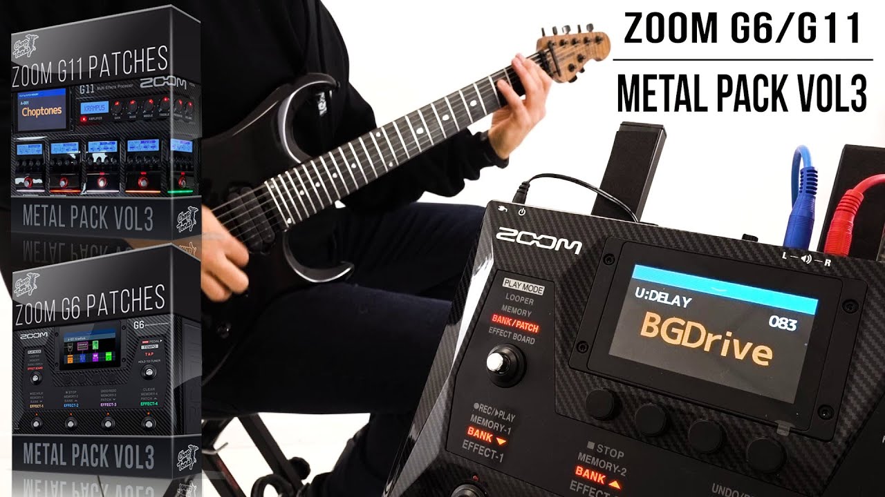 Zoom G11 / G6 Patches | Metal Pack vol3 | Playthrough - YouTube