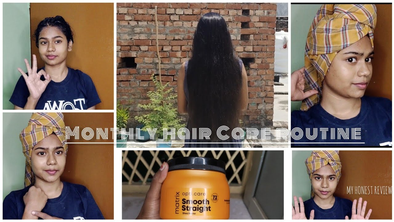 My honest monthly HAIR CARE routine 🧡|| matrix hair spa cream review ...