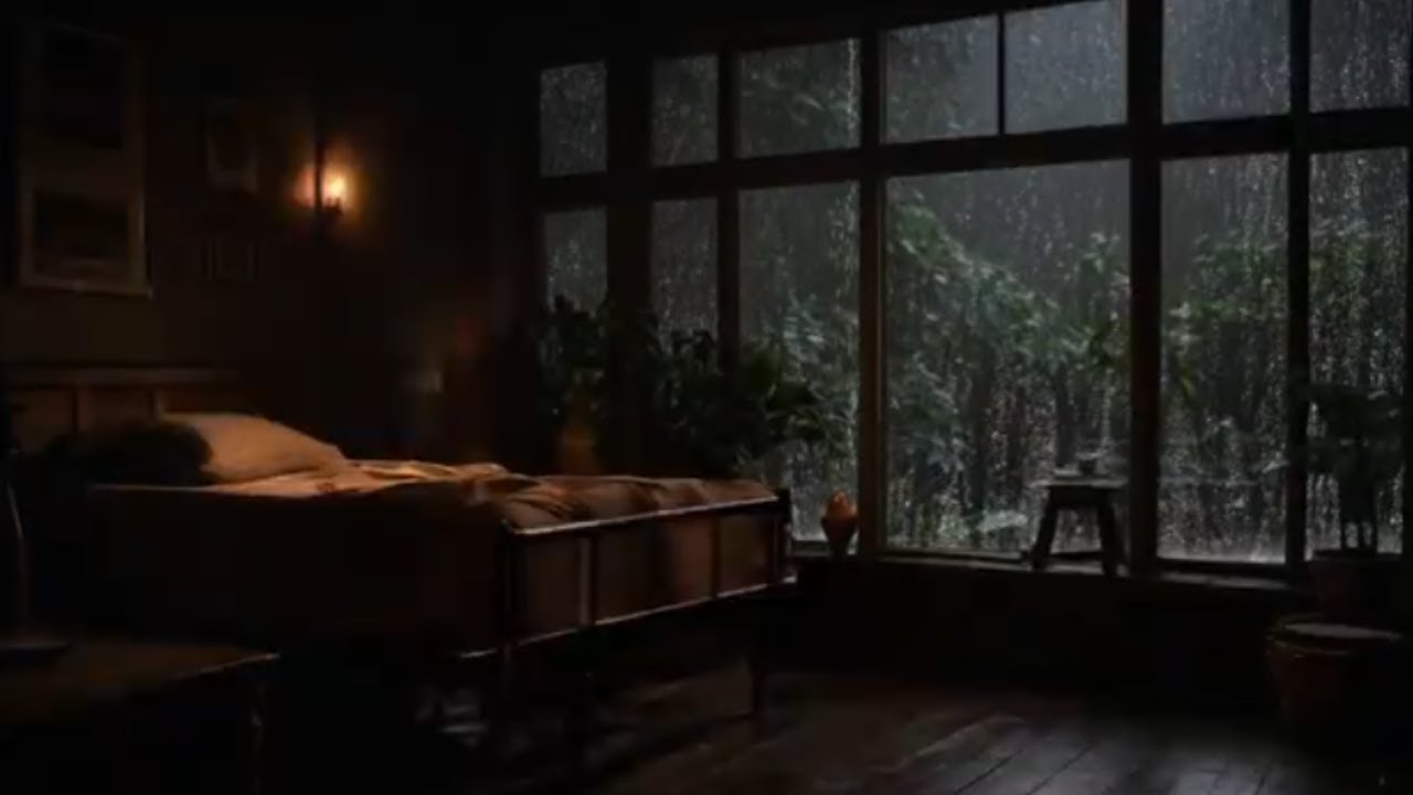 Gentle Night RAIN - Rain Sounds For Sleeping - Thunderstorm Sounds ...