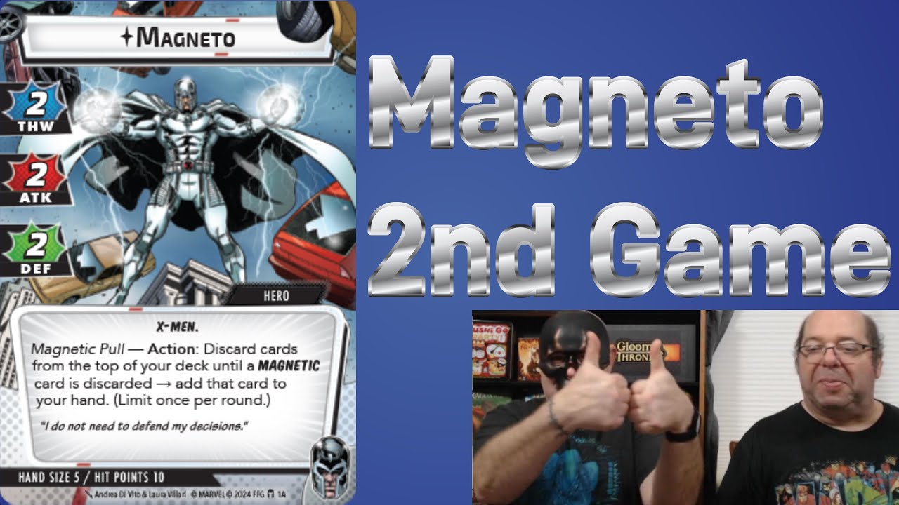 Marvel Champions Magneto Second Game - YouTube