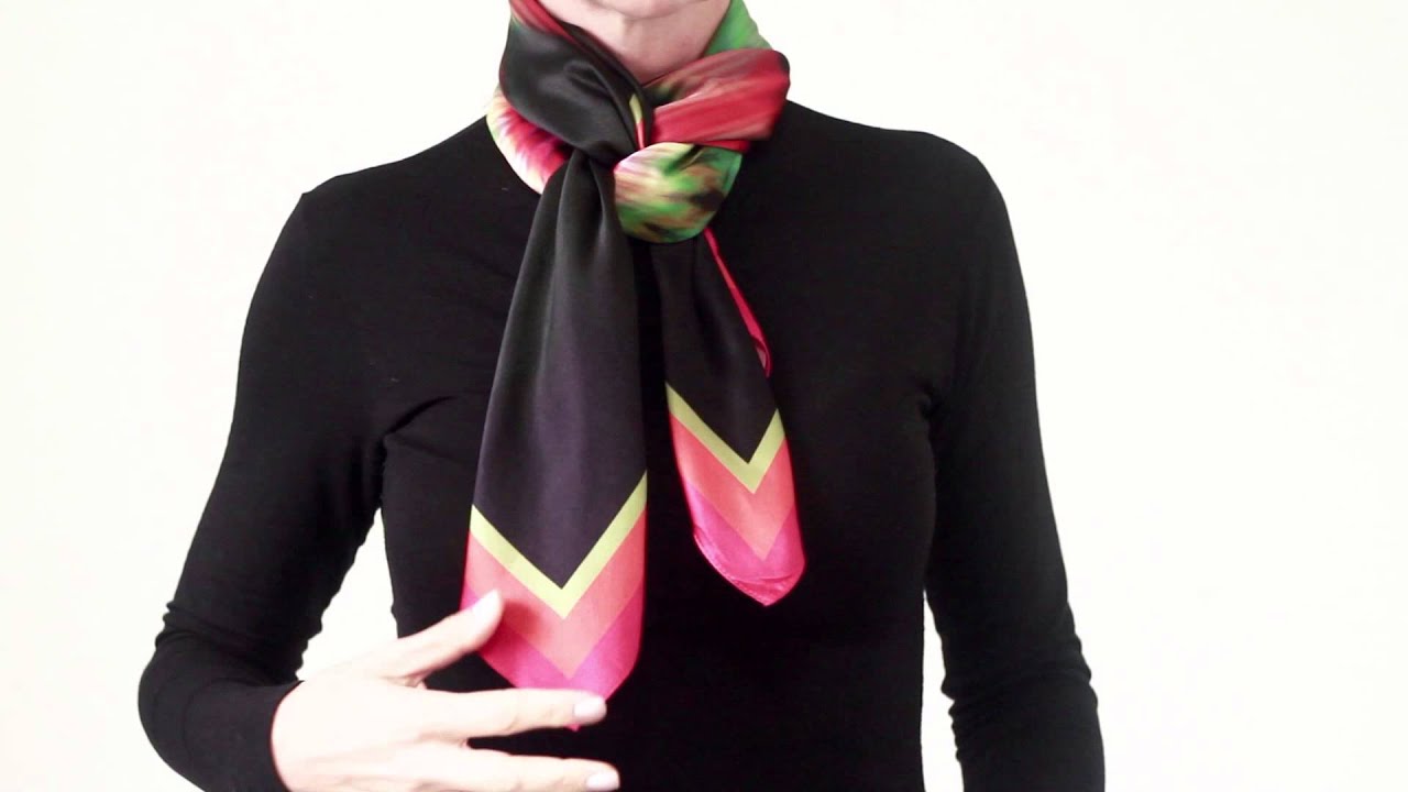 Como usar lenços de seda - YouTube