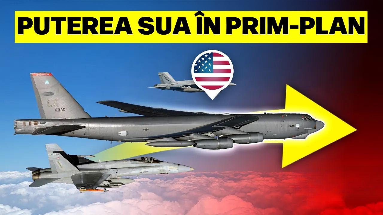 Bombardierul american B-52 face Rusia de râs într-o demonstrație de ...