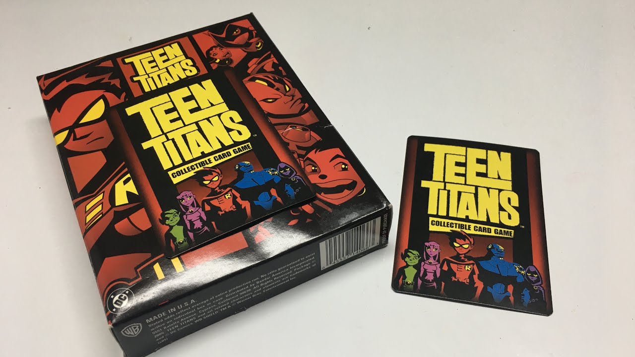 Teen Titans Collectible Card Game CCG Starter Deck Opening! - YouTube