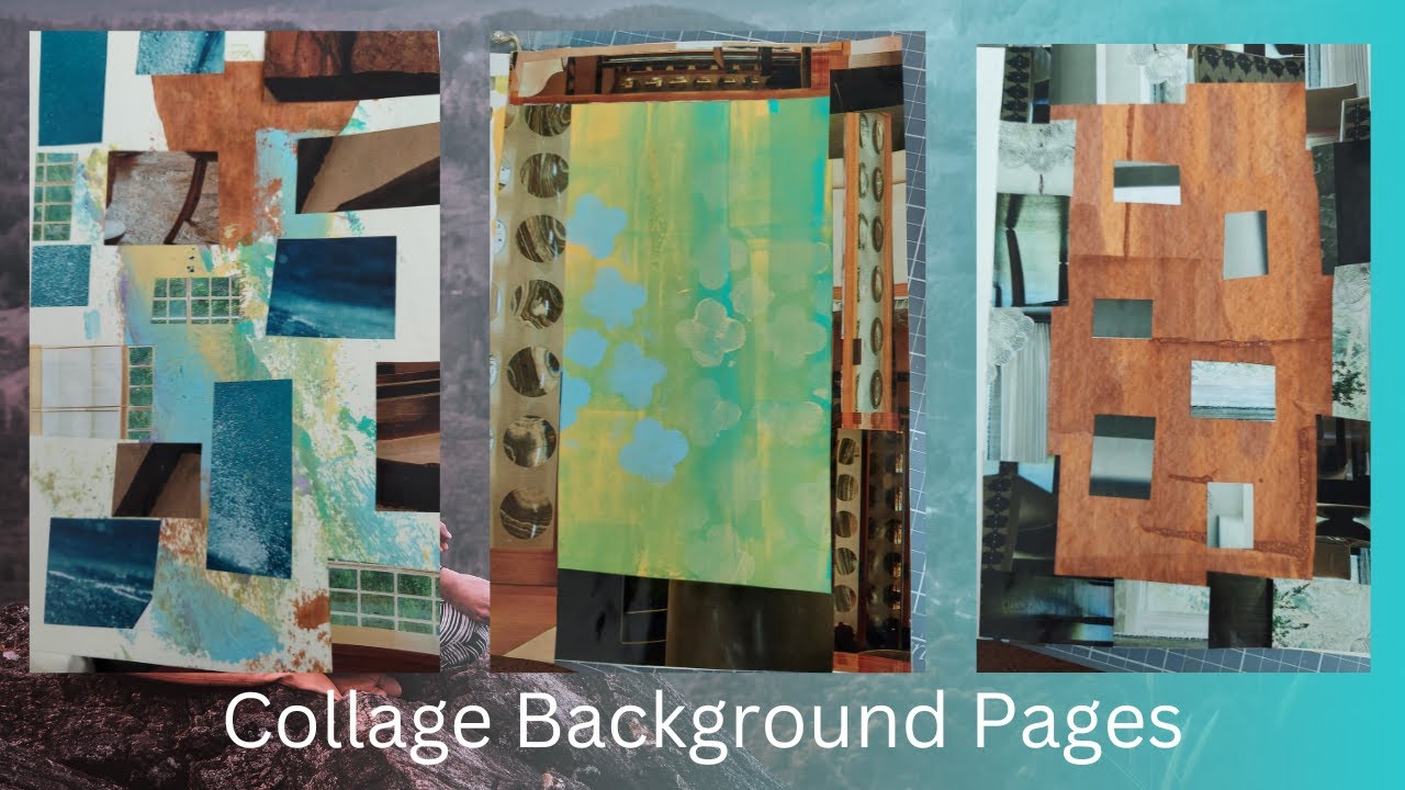 Collage Backgrounds using magazine pages - YouTube