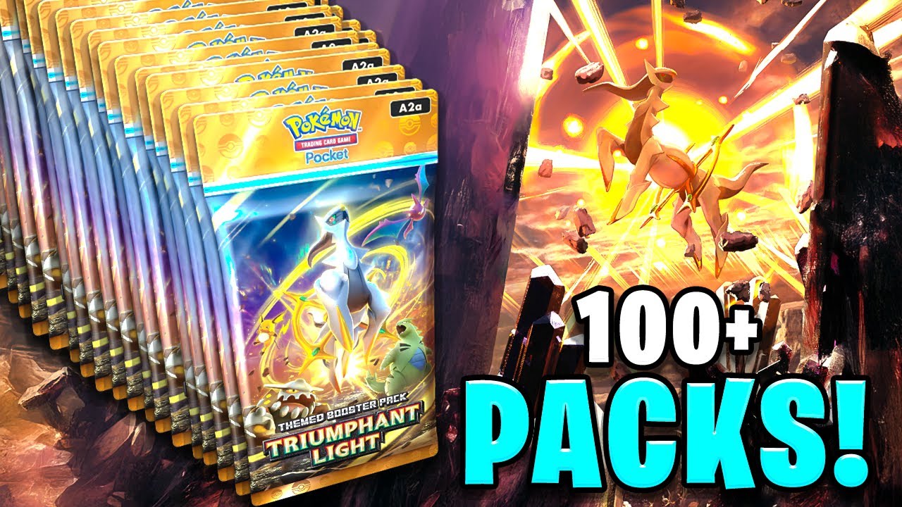 My BEST Luck Yet Opening Packs for Triumphant Light Pokemon TCG Pocket ...