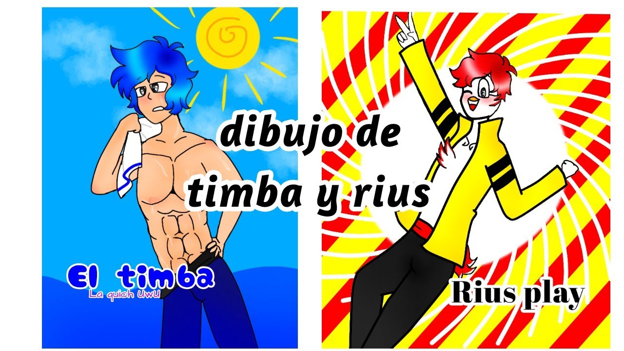 Dibujo de Timba y Rius (no salieron tan bien pero bamos mejorando ...