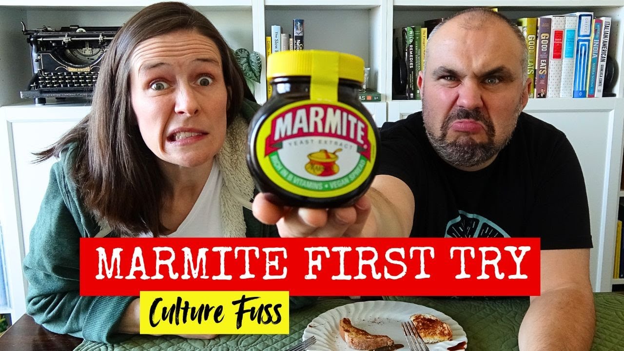 IT'S SHOCKING! American Girl and Englishman Try Marmite for the First ...
