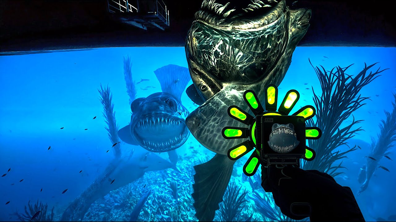 [RARE MOMENT] Walking On The Water Surface With Giant Fish (ZOONOMALY ...