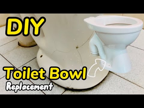 How to Remove and Install Toilet Bowl at Home | DIY Toilet Bowl Water ...
