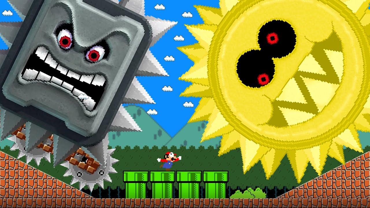 Mario's Mega Grrrol Gold Escape vs Mega Thwomp Calamity | Game ...