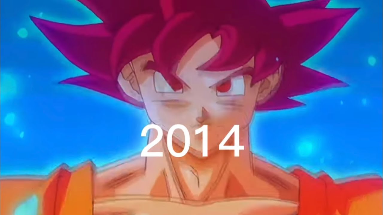 Evolution of goku ssj god 2014-2018 - YouTube
