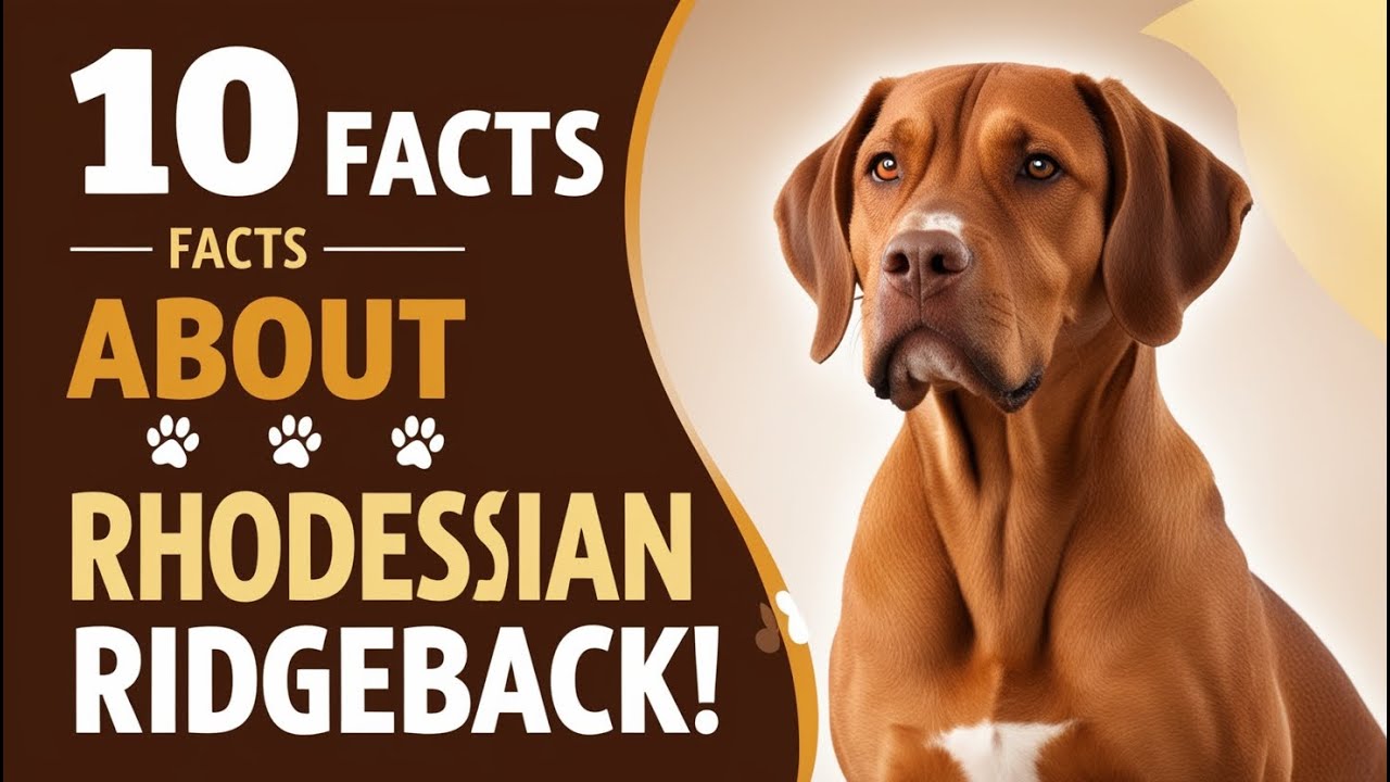 10 Facts About the Rhodesian Ridgeback A Dog Like No Other! - YouTube