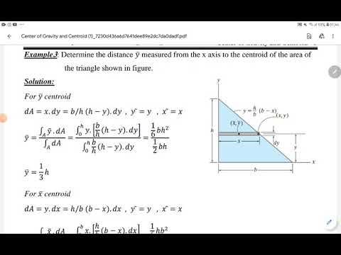 Centroid of Area - 1 - YouTube