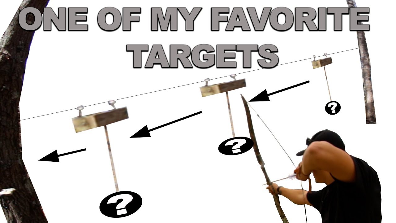 HOW TO PRATICE MOVING SHOTS WITH A BOW! LEARN HOW TO MAKE A ZIP LINE ...