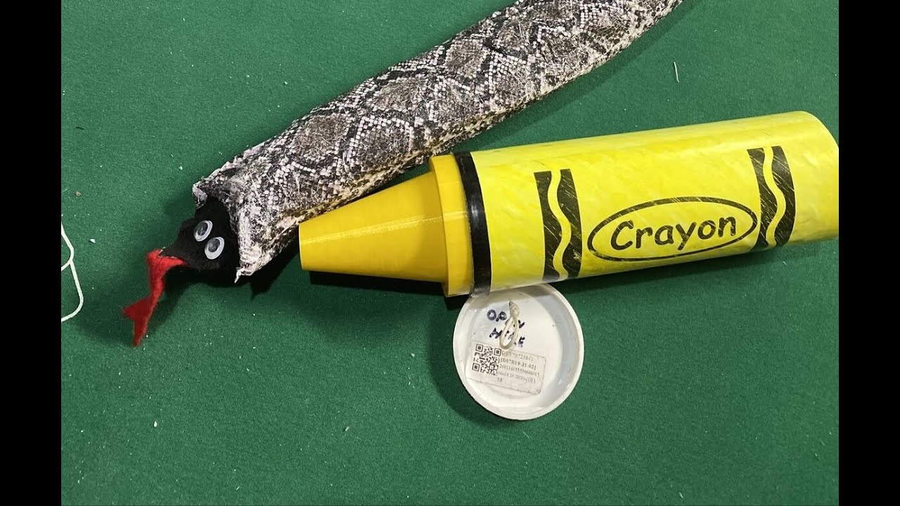 Pop Snake from a Crayon - It's Magic !! - YouTube