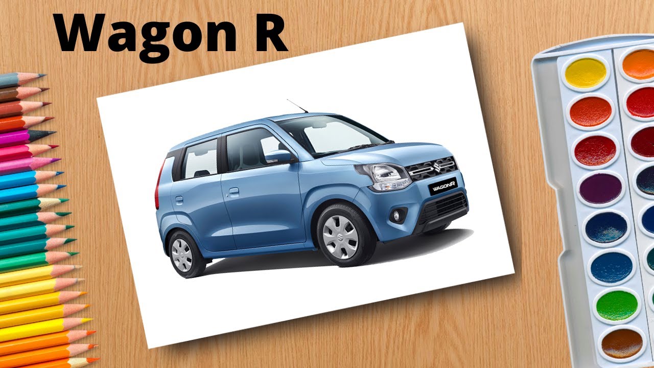 Dibujo de Wagon R / Cómo dibujar el auto más favorito del hombre común