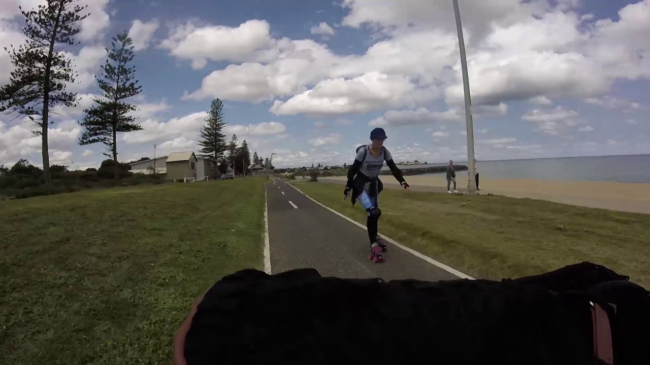 Beach bike ride from Luna Park to Brighton, Melbourne - YouTube