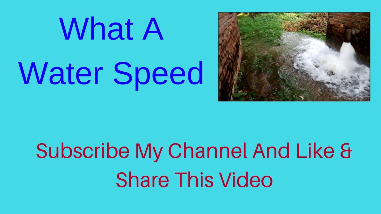 What a water Speed - YouTube