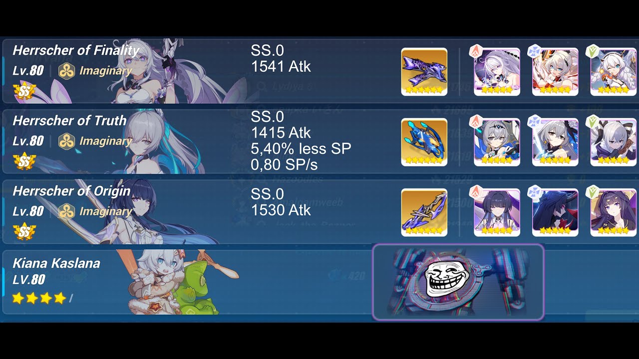 HI3 Nirvana 478D - Husk Nihilus (Type Counter) [763pts] - SS.0 HoFi, SS ...