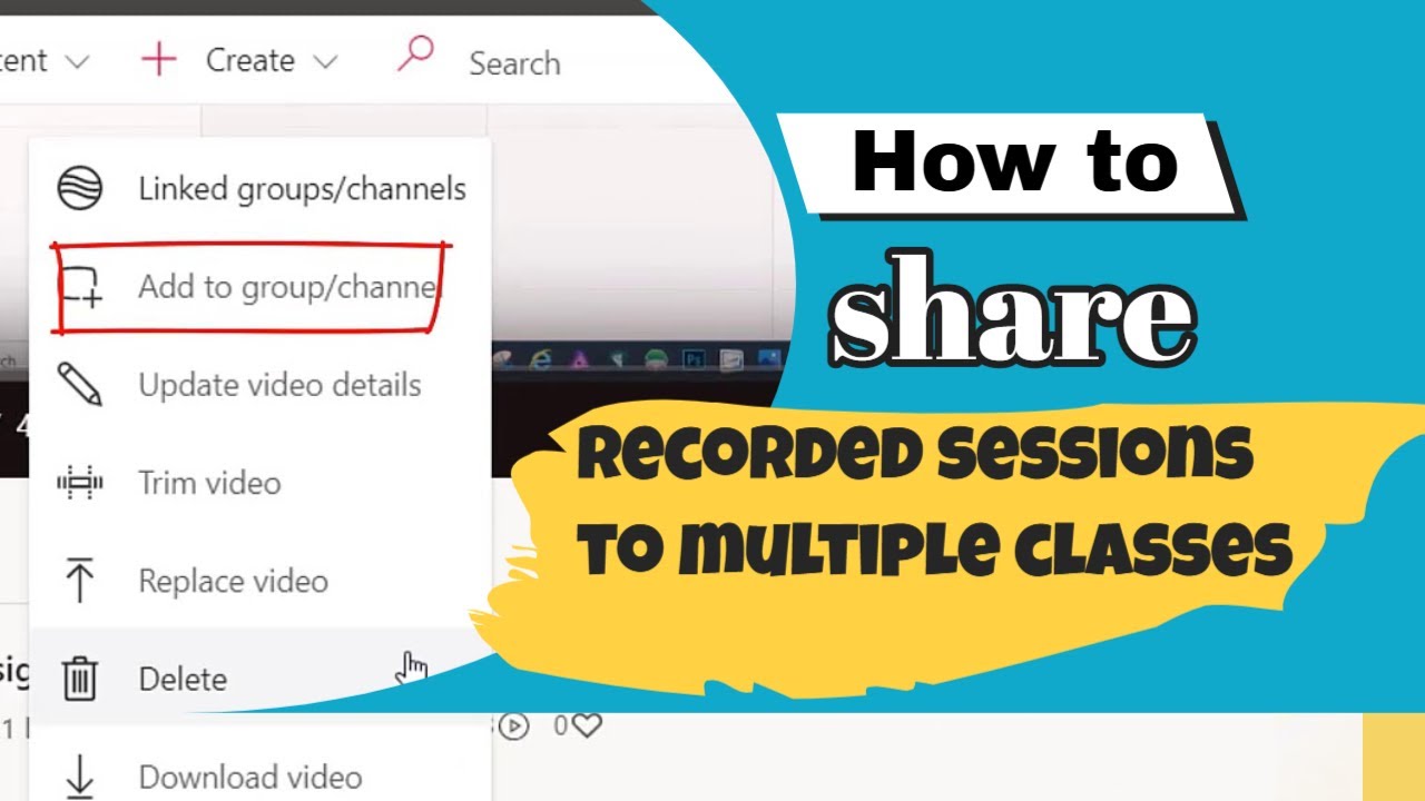 How to share session recordings with different classes. - YouTube