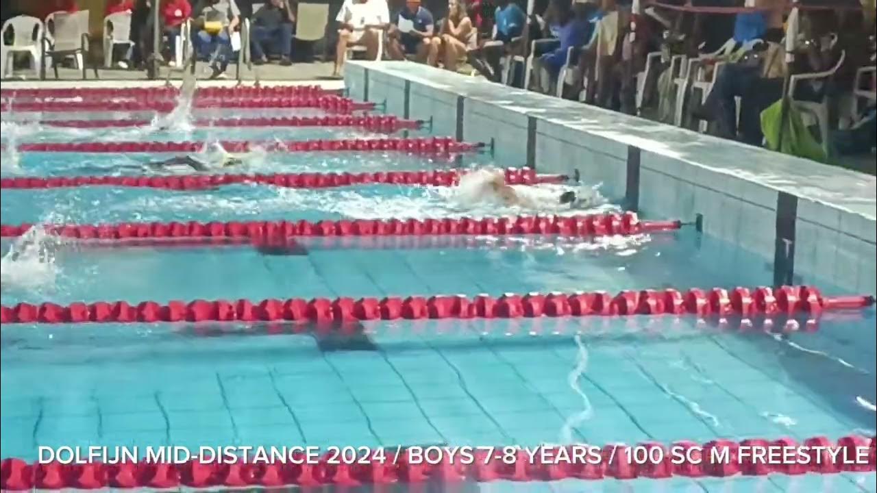 DOLFIJN MIDDISTANCE 2024 BOYS 7=8 100M FREESTYLE - YouTube