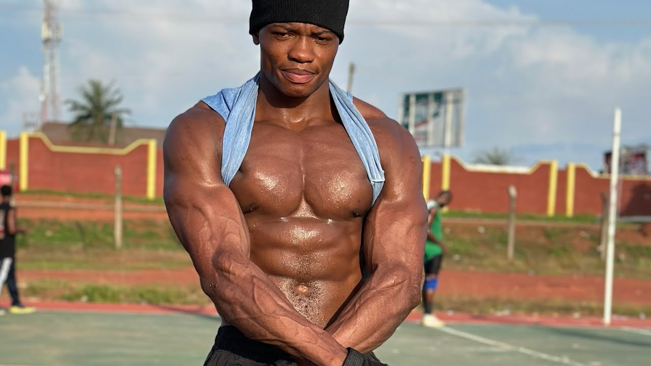 AFRICAN NATURAL BODYBUILDER/ How to build big chest 💪#viral #motivation ...