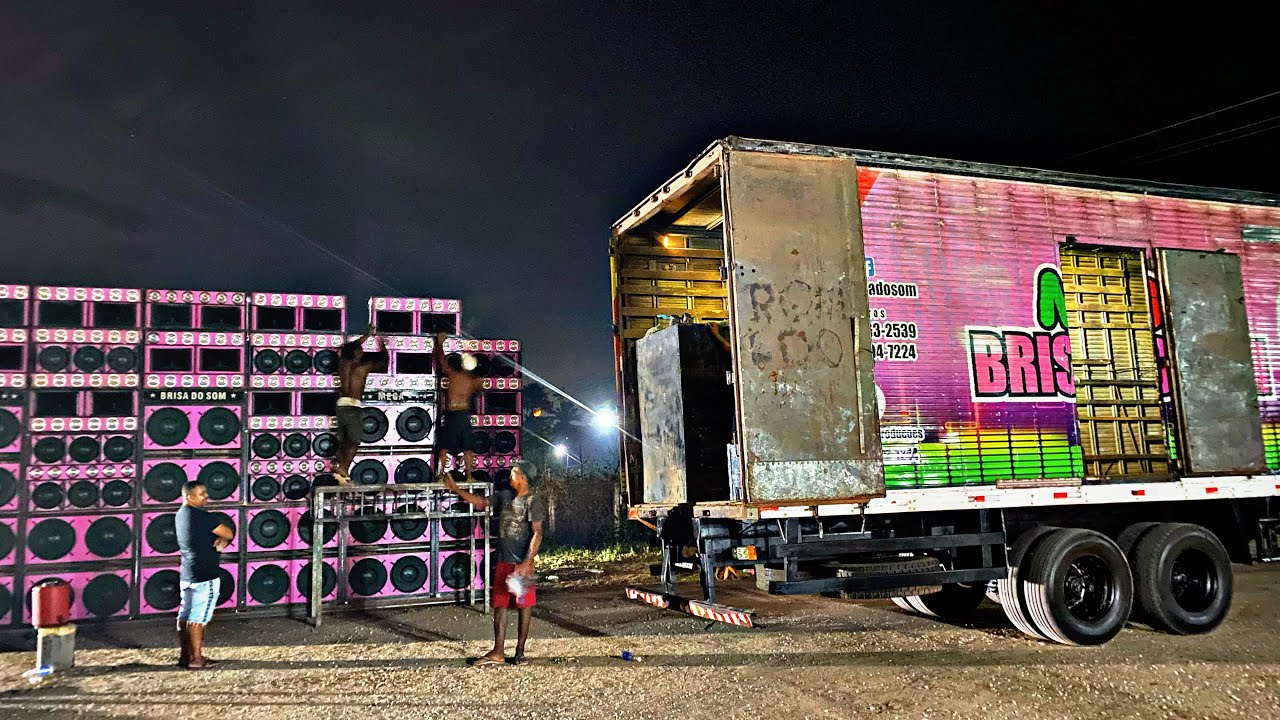 BASTIDORES _ MONTAGEM DA MEGA BRISA DO SOM _ PARA O PRIMEIRO TESTE DOS ...