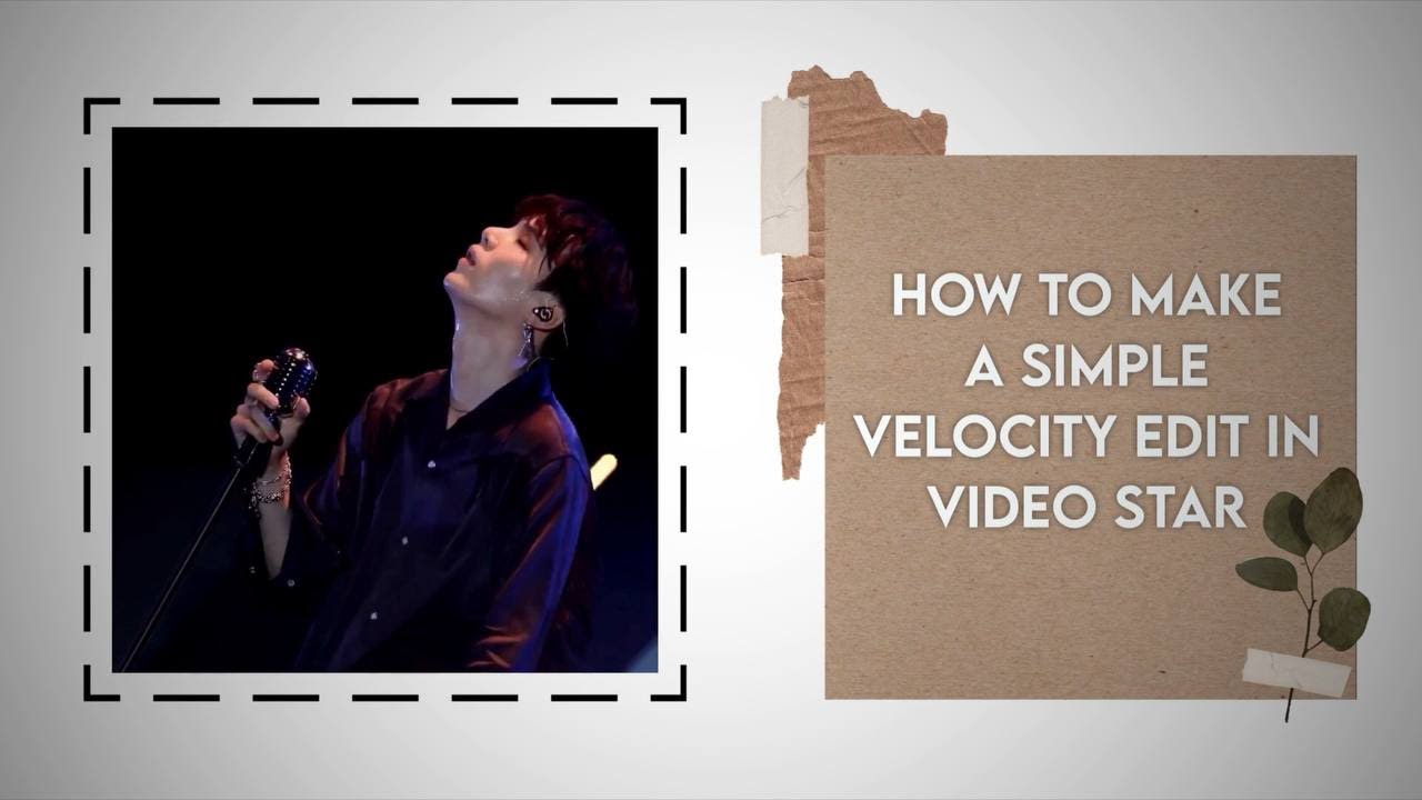 how to make a velocity edit || video star - YouTube
