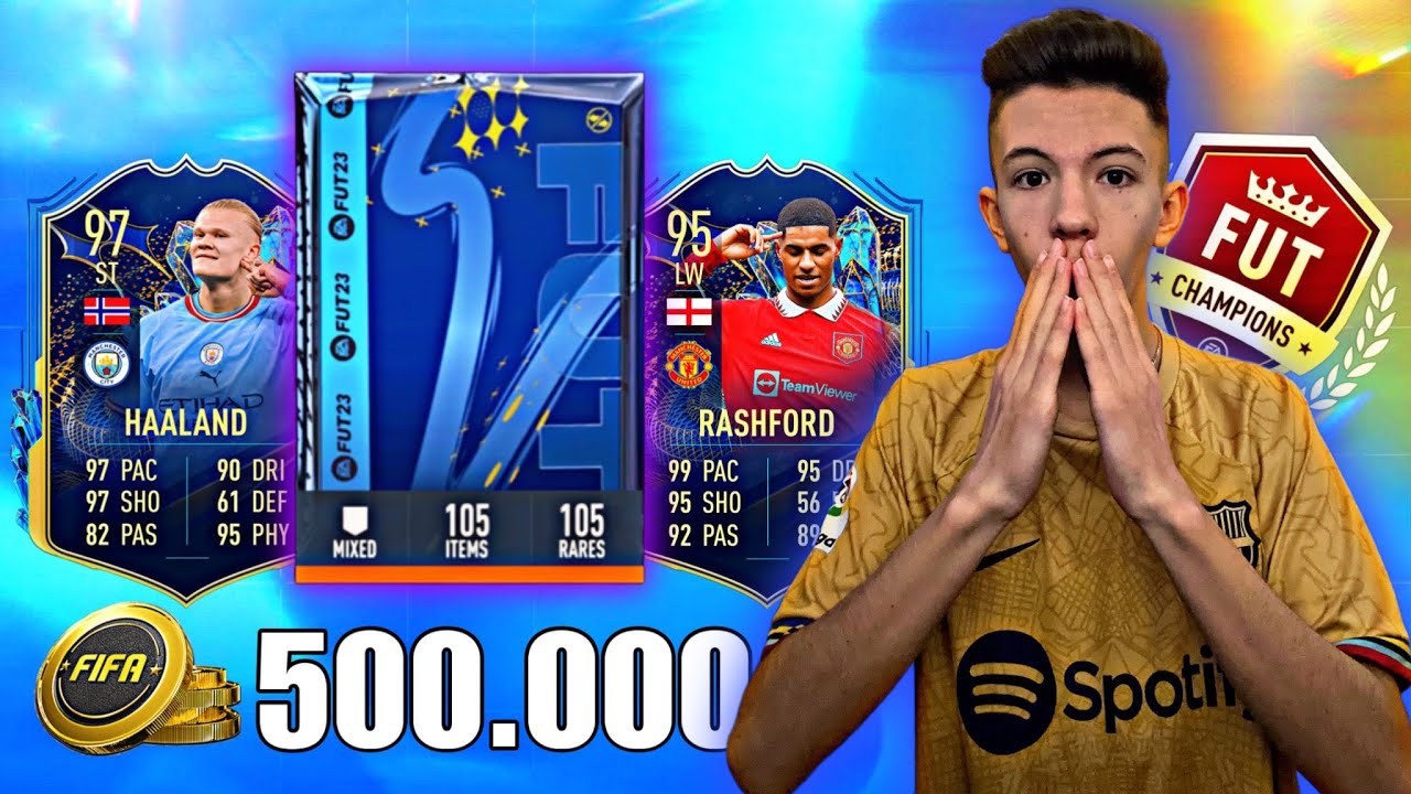 DESCHIDEM PACK-UL de 500.000 COINS cu TOTS HAALAND + CALIFICARI FUT ...