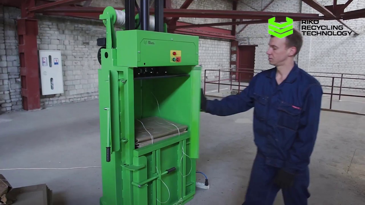 HYDRAULIC BALING PRESS FOR WASTE, PET BOTTLES AND GARBAGE - RTV 4 ...