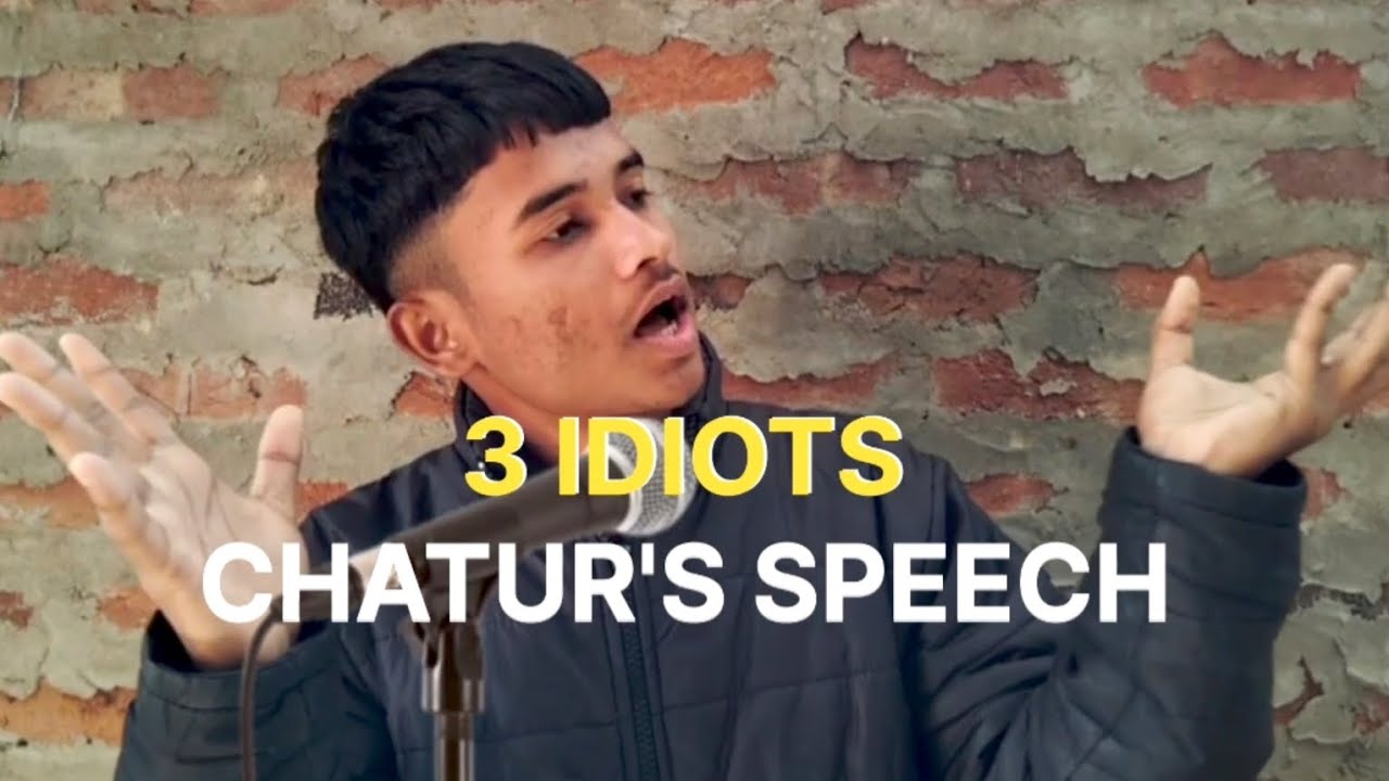 Chatur's speech - Funny scene । 3 Idiots । Amir Khan । R Madhavan ...