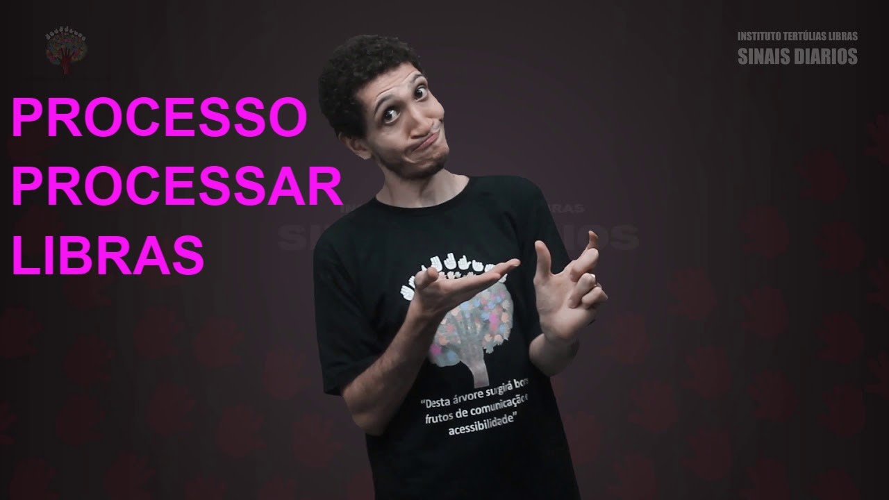 Sinal de PROCESSAR | PROCESSO em LIBRAS - YouTube