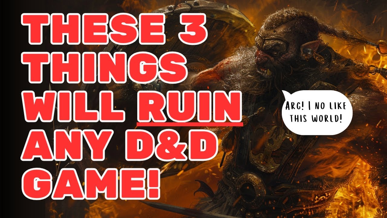 AVOID These 3 D&D GM Mistakes At ALL COSTS (Dungeons & Dragons | GM ...